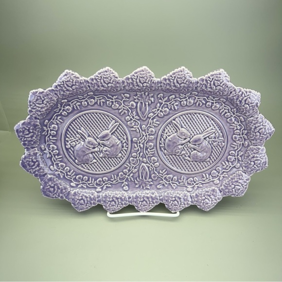 Bordallo Pinheiro | Holiday | Vintage Bordallo Pinheiro Purple Bunny ...